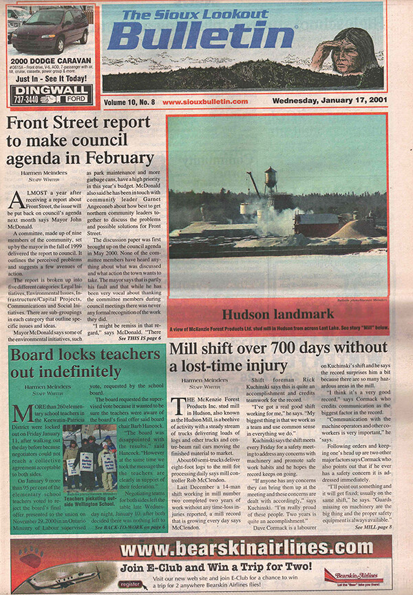 From The Archives: Wednesday, January, 17, 2001