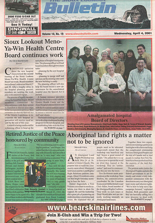 From The Archives: Wednesday April 4, 2001