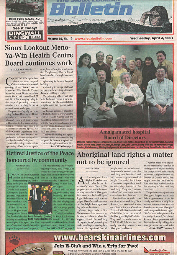 From The Archives: Wednesday, April 4, 2001